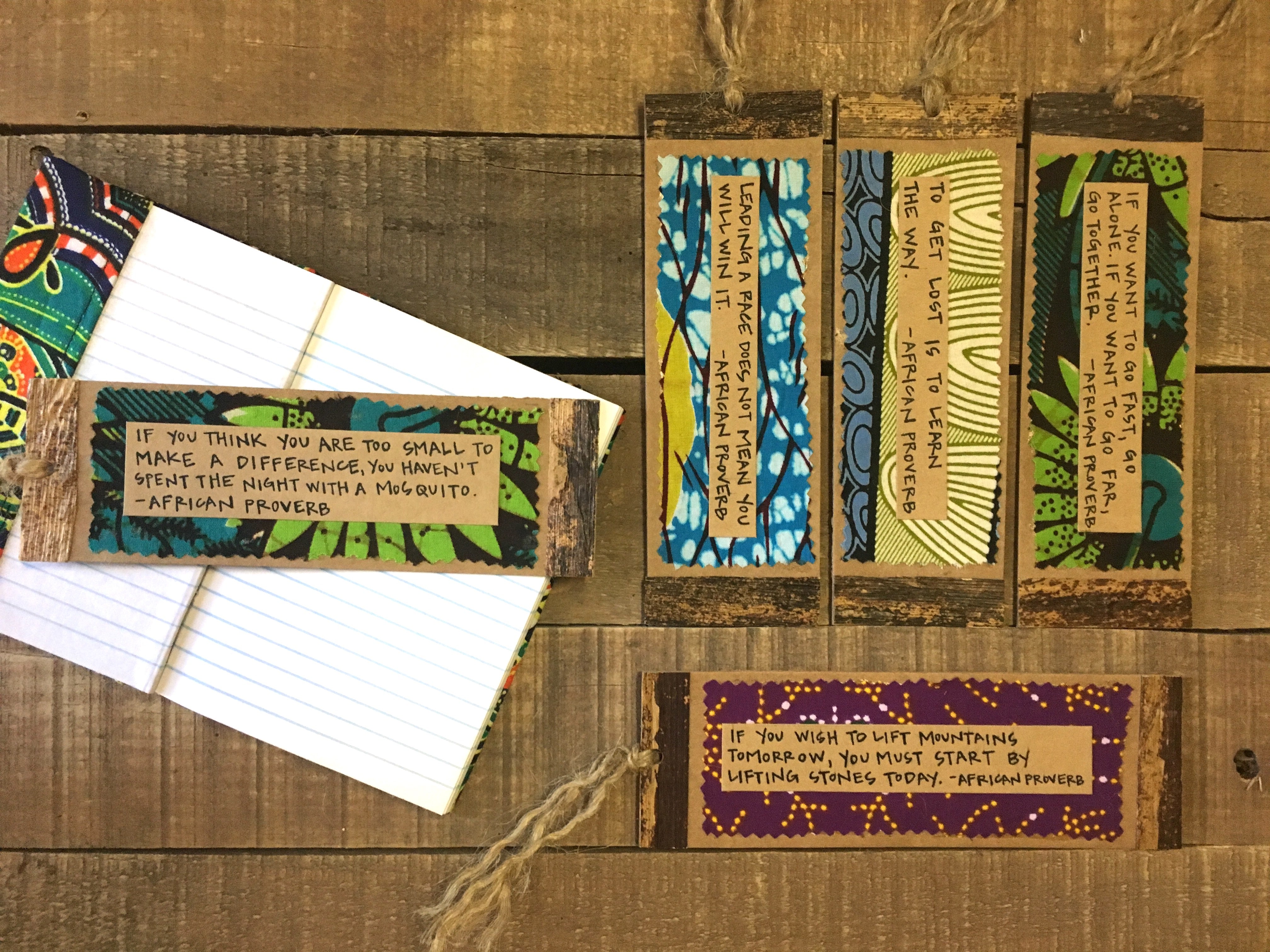African Proverb Bookmark – Grain of Rice